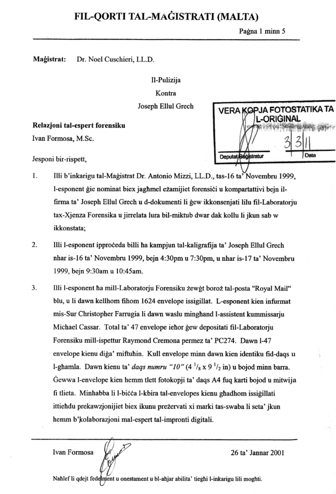 John Dalli - A Corrupt EU Commissioner - Part II: Ivan Formosa ...