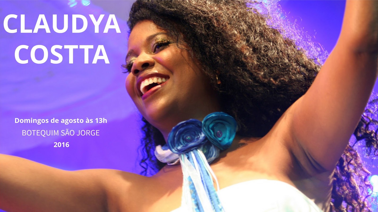 Claudya Costta em nova temporada no Botequim São Jorge