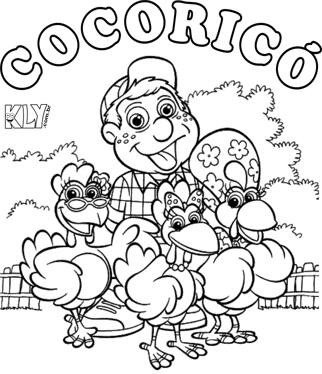 DESENHOS PARA COLORIR COCORICÓ | "Pesquisa Escolar"