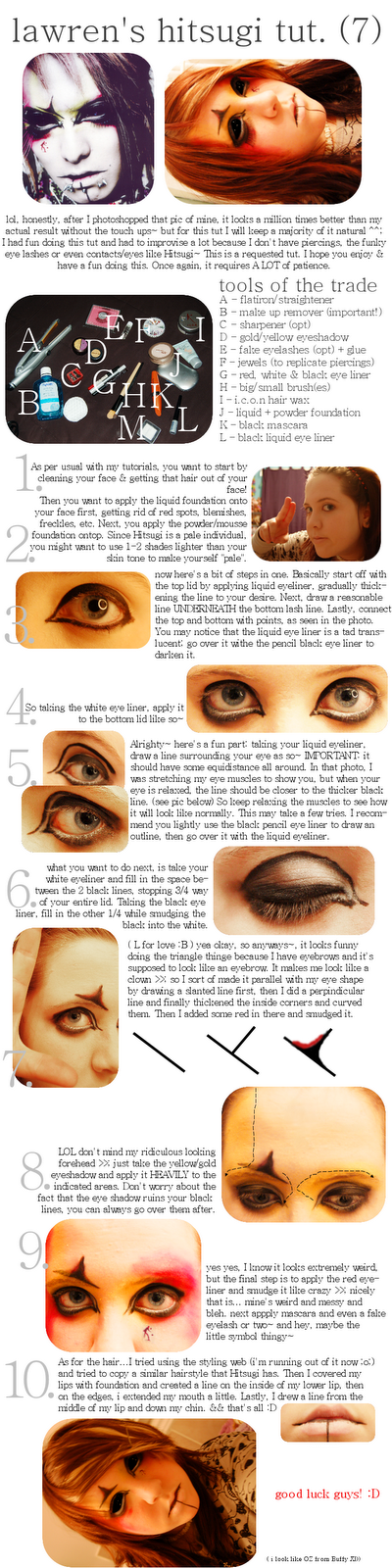 Tutorial Cosplay: visual kei