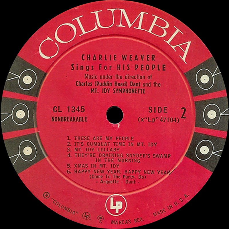 Vintage Stand-up Comedy: Charlie Weaver - Charlie Weaver Sings For His ...