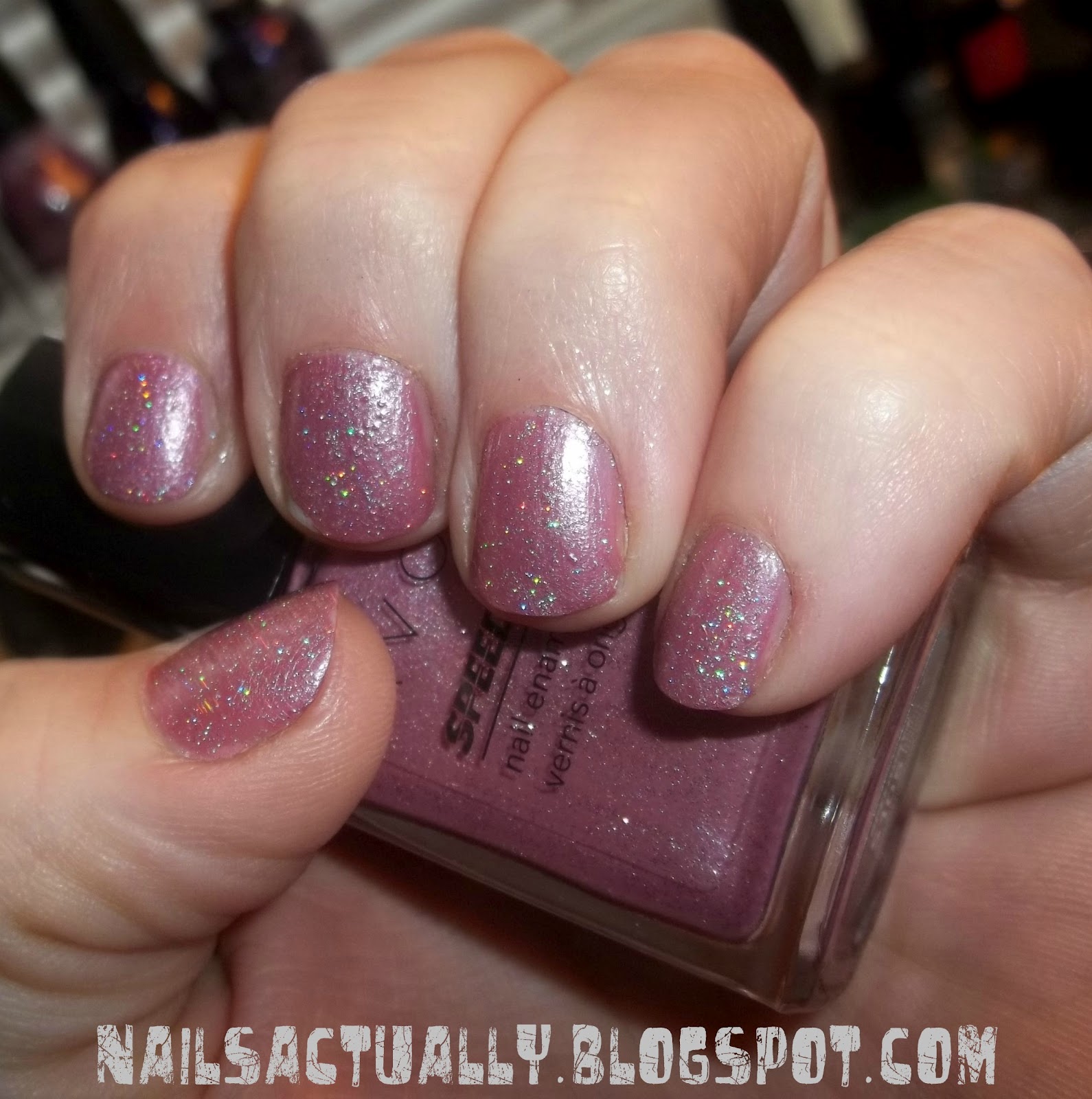 Nails Actually: Pink Holo Nails