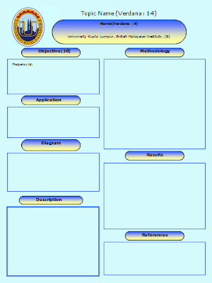 Final Year Project: Make a Poster for project