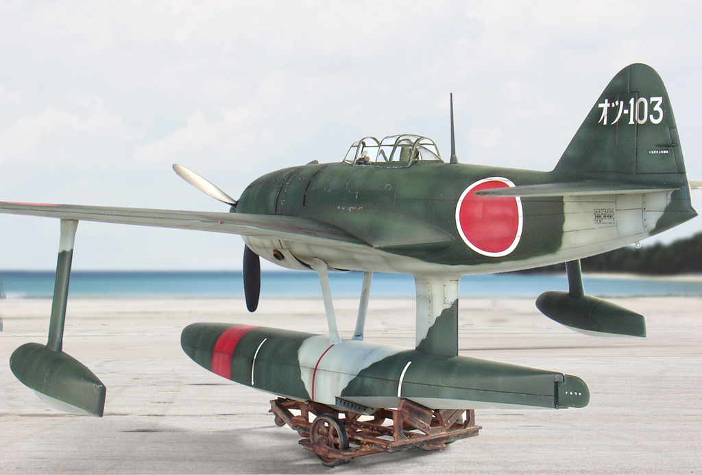 Aviation of Japan 日本の航空史: Alex's 1/48th N1K1 Kyofu Floatplane Fighter
