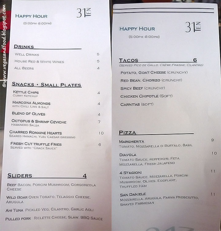 31Ten Lounge - Santa Monica - Vegas and Food