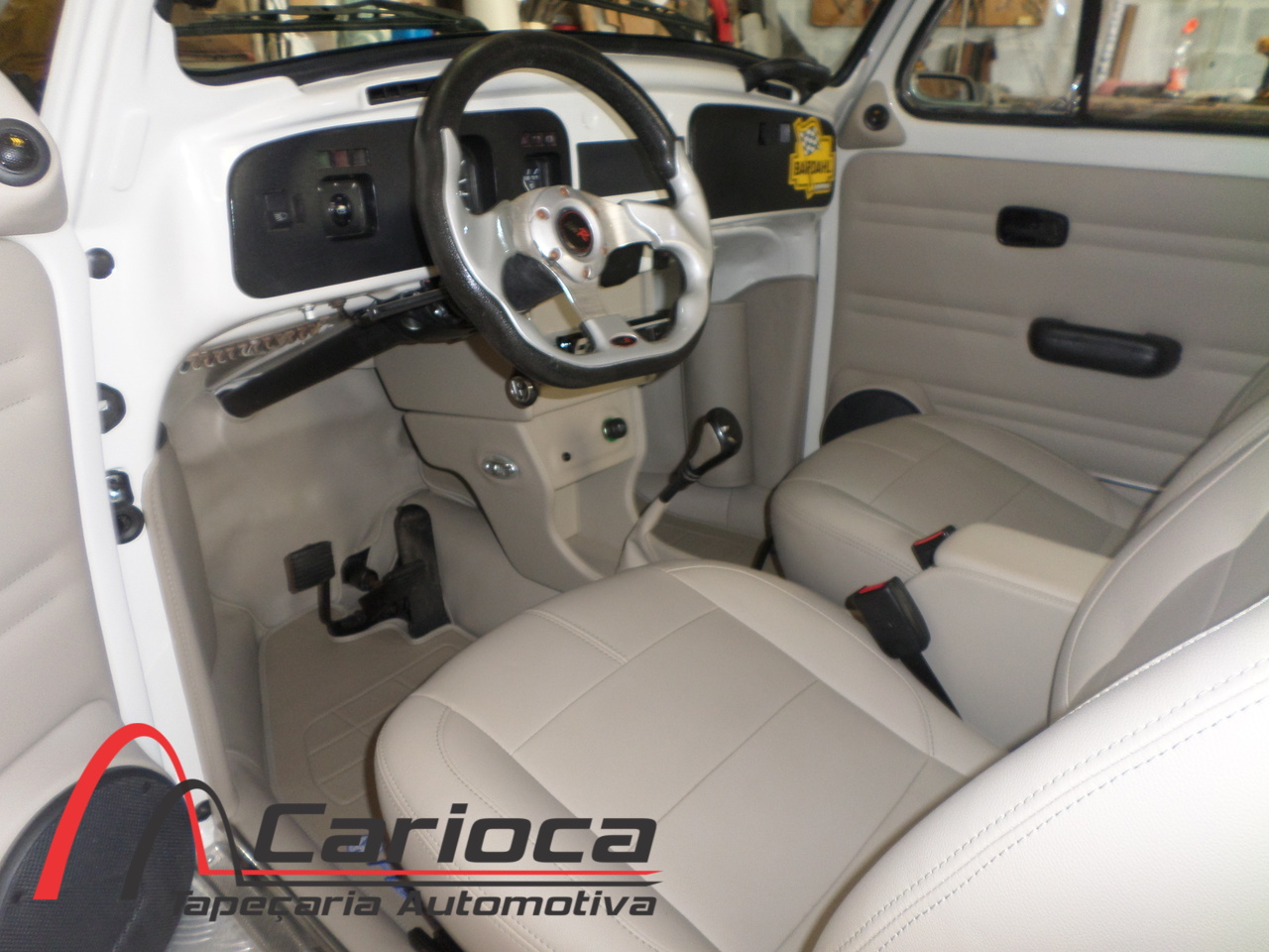CARIOCA TAPEÇARIA: Fusca Branco (interior bege) Carioca Tapeçaria ...