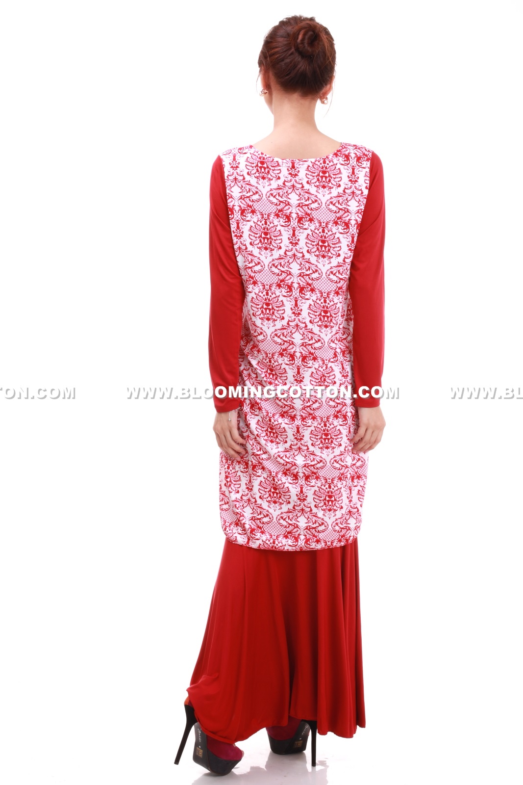 BLOOMING COTTON: Graphic Baju Kurung Modern Code: 7399