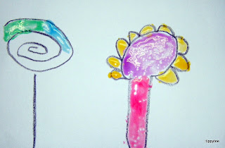 Tippytoe Crafts: Corn Syrup Paintings