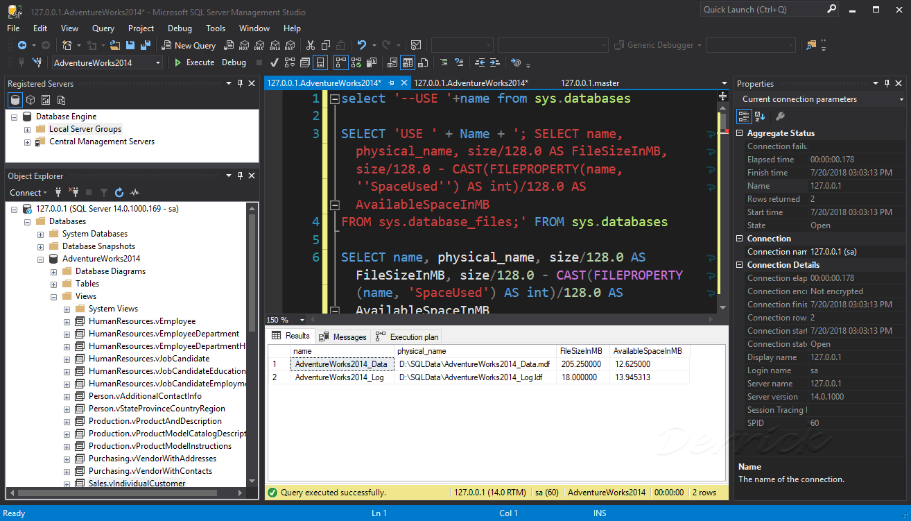 德瑞克：SQL Server 學習筆記: [SSMS] Dark Theme