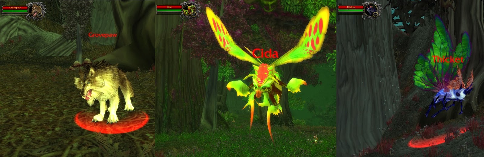 WoW Rare Spawns: Felwood - Tamable Rares added in 5.1