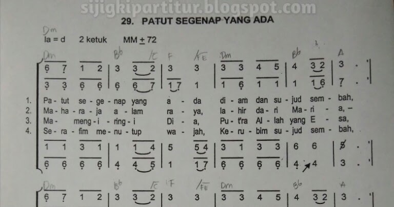 Siji GKI Partitur KJ, NKB, PKJ (+Modulasi+Variasi Intro Ending)