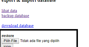 Source Code Aplikasi Sederhana Untuk Export/backup , download, dan ...