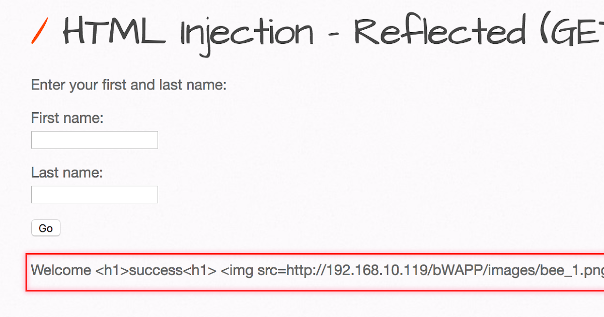 komorebi: [medium] HTML Injection - Reflected (GET)