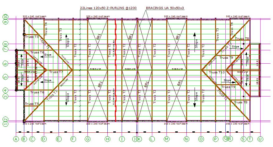 Member Design of a 22m Span Steel Roof Truss - Structville