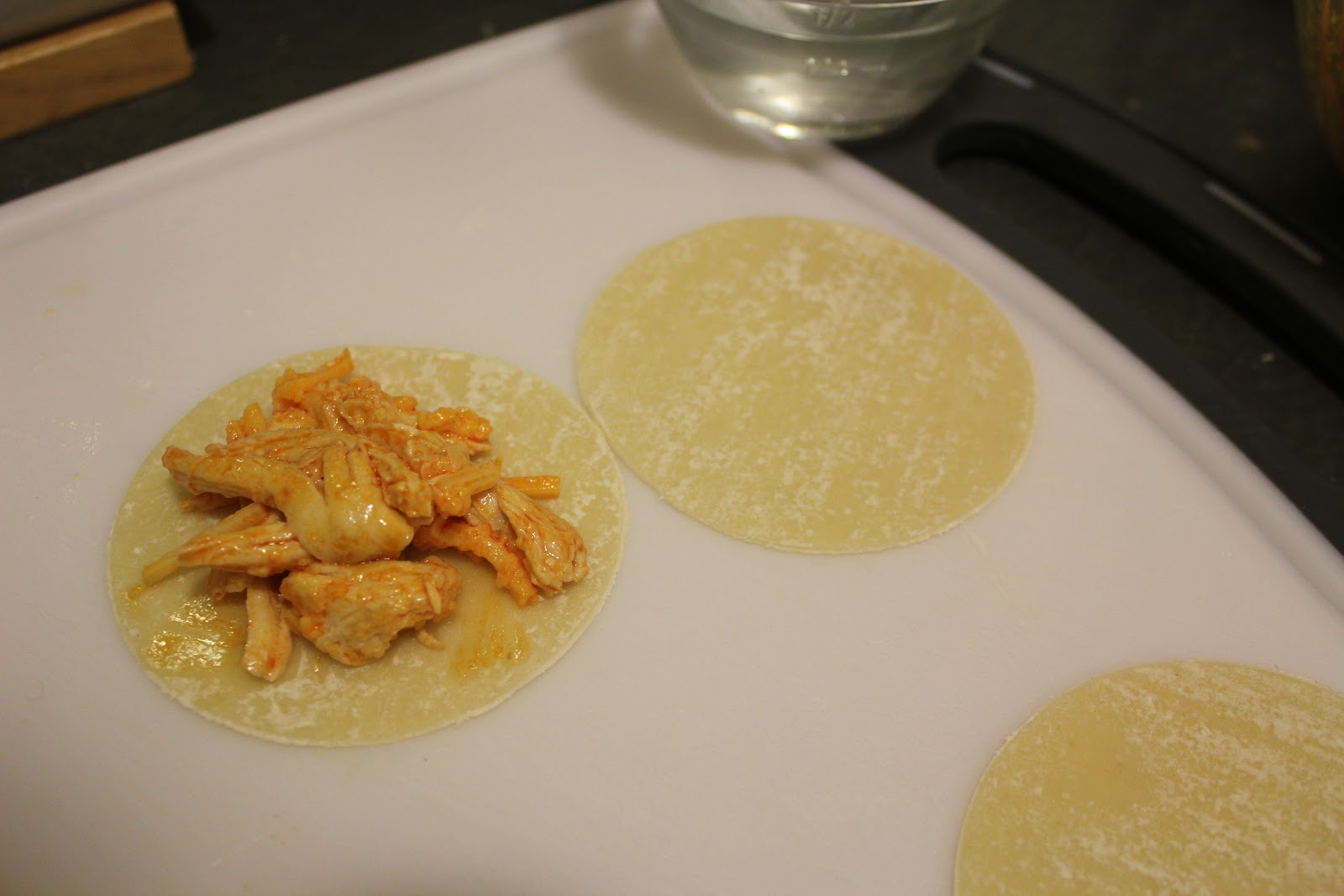 Delicious Dishings: Buffalo Chicken Fried Ravioli