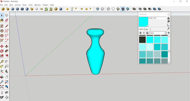 Cara Membuat Vas Bunga dengan Sketchup | Belajar Sketchup