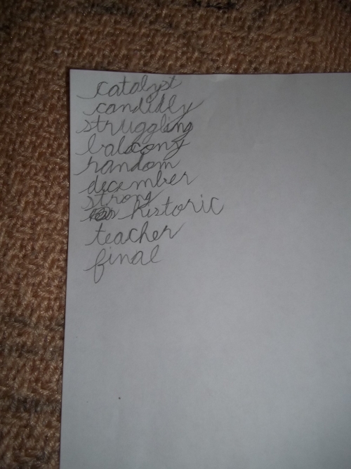 Print Writing Example