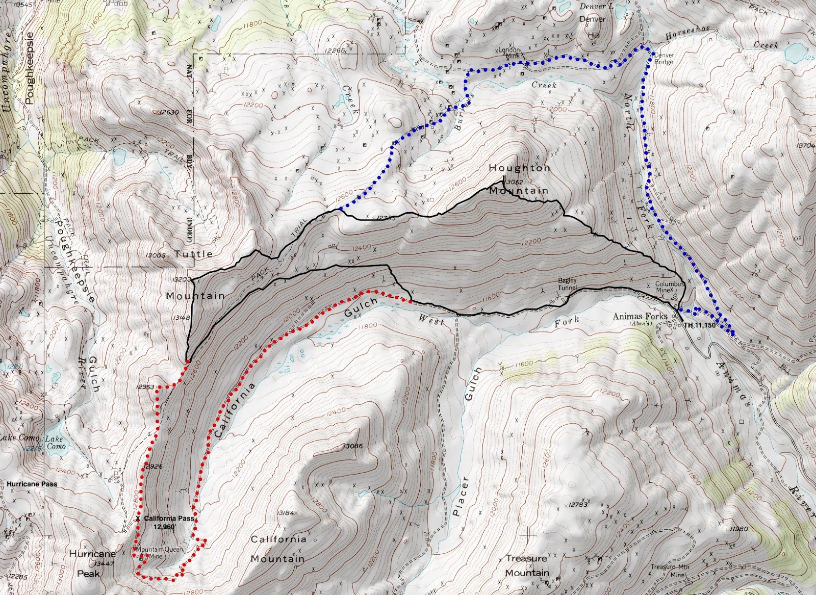 Earthline: The American West: Houghton Mountain, 13,052', and Tuttle ...