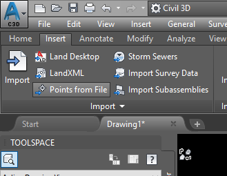 TUTORIAL CIVIL 3D: Import Point