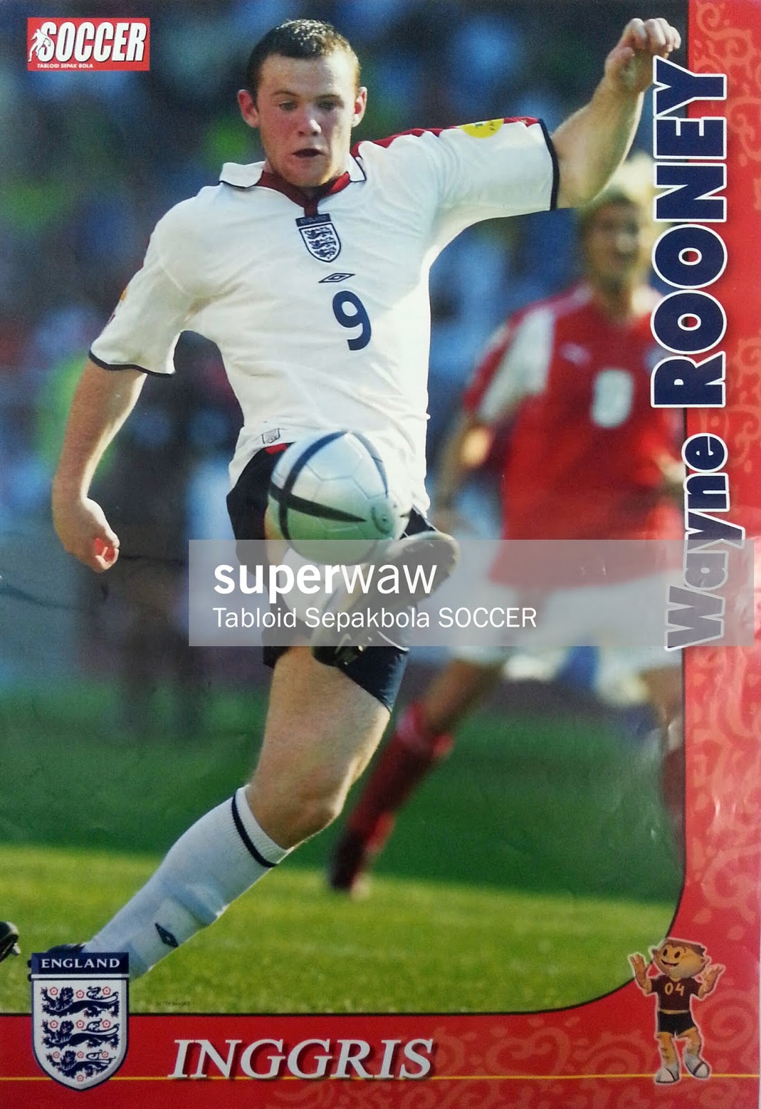 POSTER WAYNE ROONEY (INGGRIS 2004)