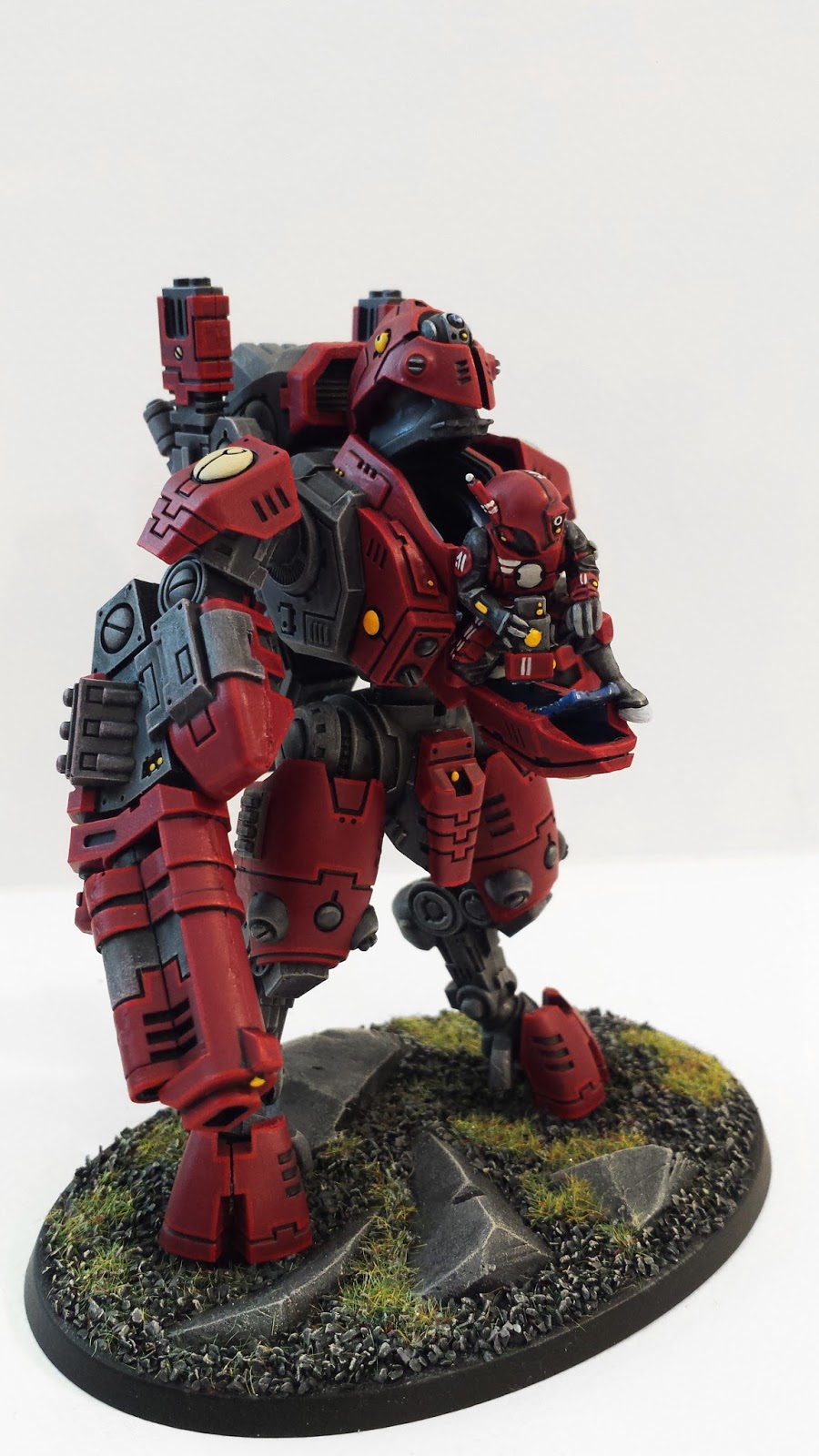 Ninjino: WARHAMMER 40K - XV95 Ghostkeel Battlesuit in Titanfall pose