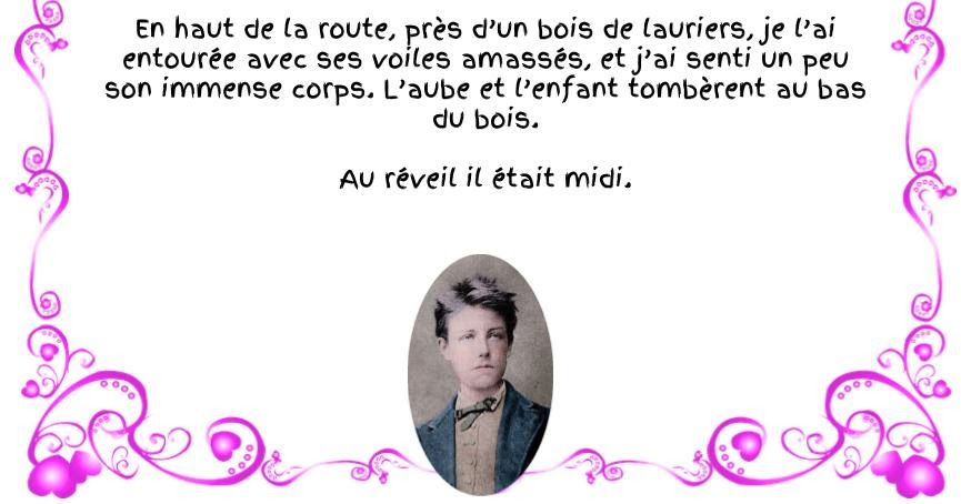Poème Aube Arthur Rimbaud Poèmes And Poésies