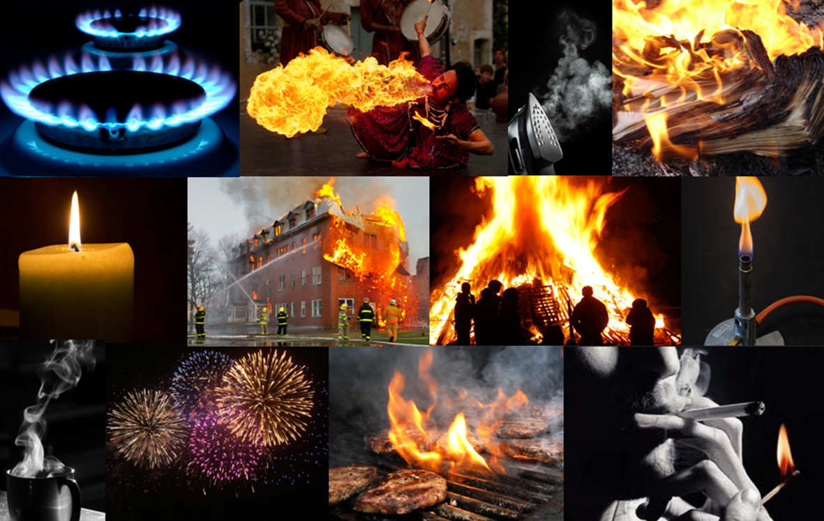 AS Photography Exam -Earth, Air, Fire and Water: Fire Mood Board