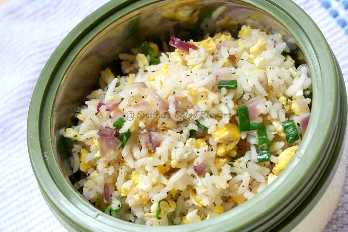 Quick Egg and Green onion Rice ~ Smitha's Spicy Flavors, Simple and ...