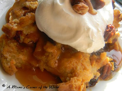 Thanksgiving Dessert Recipe: Pumpkin Bread Pudding with Butter Rum Sauce