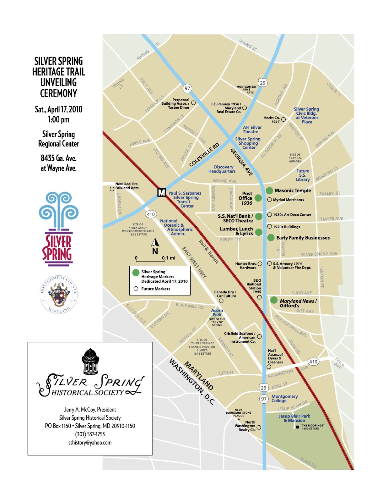 Silver Spring: Then & Again: Silver Spring Heritage Trail Finally Gets ...