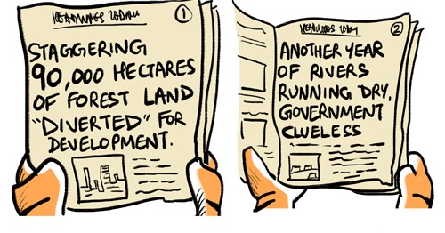 Green Humour: Forests and Rivers