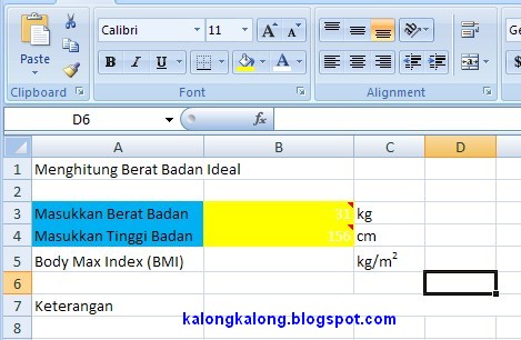 Artikel Teknologi: Rumus menghitung berat badan ideal Body Mass Index ...