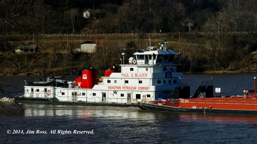 Ohio River Blog: Two boats