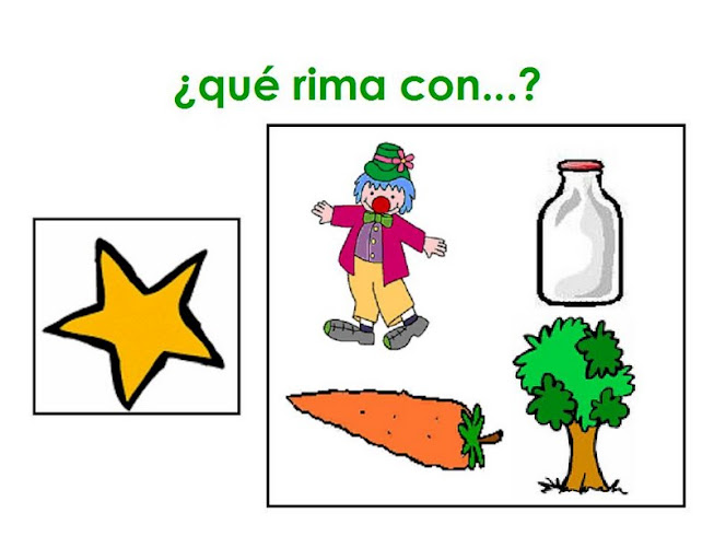 La Profe de A L: Curruluchos aprendiendo...: ¿QUÉ RIMA CON...?