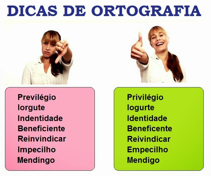Adicionando Ideias: Dicas de Ortografia Adicionando Ideias: Dicas de Ortografia