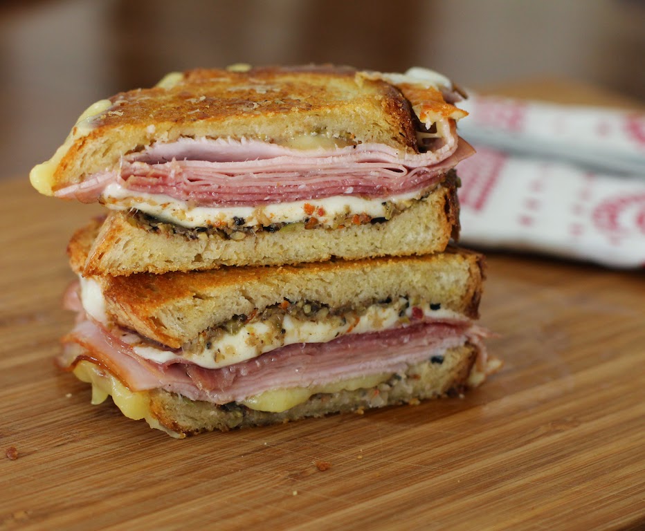 Food Lust People Love: Muffuletta Grilled Cheese #FoodieExtravaganza