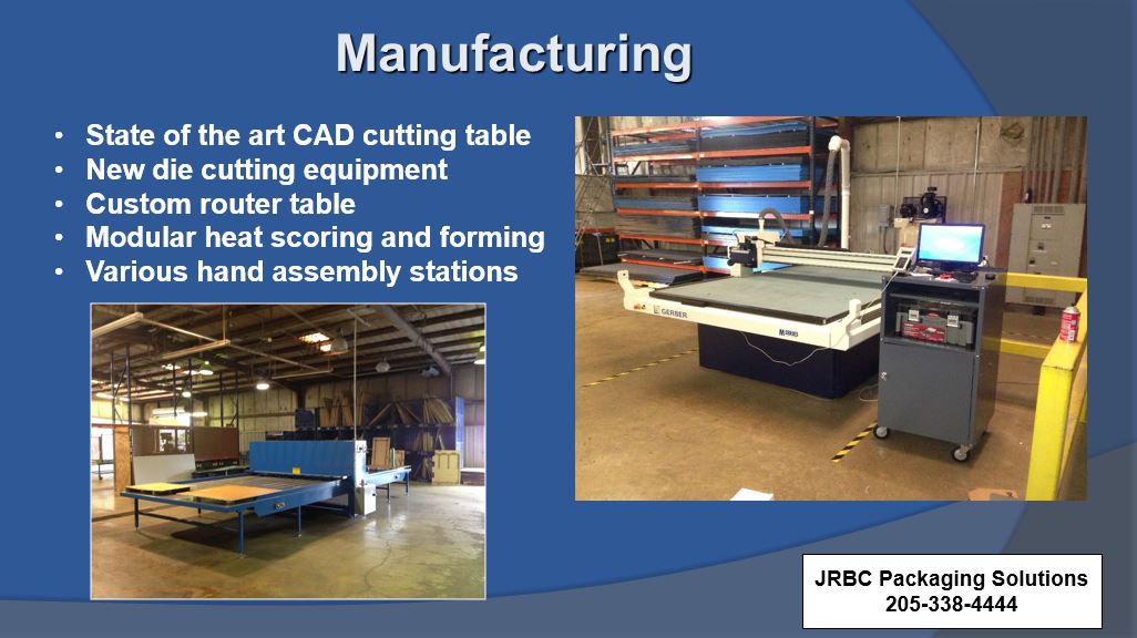 JRBC Packaging Solutions, LLC.: Manufacturing equipment