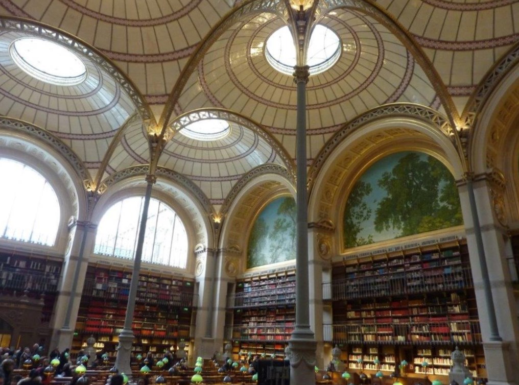 Paris-bise-art : La salle Labrouste de la Bnf.