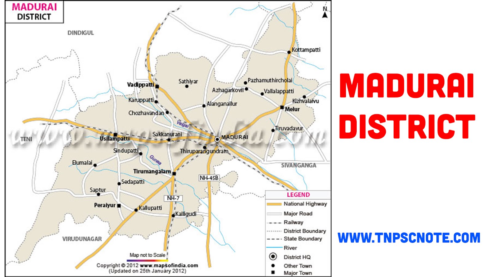 Madurai District Information, Boundaries and History from Shankar IAS ...