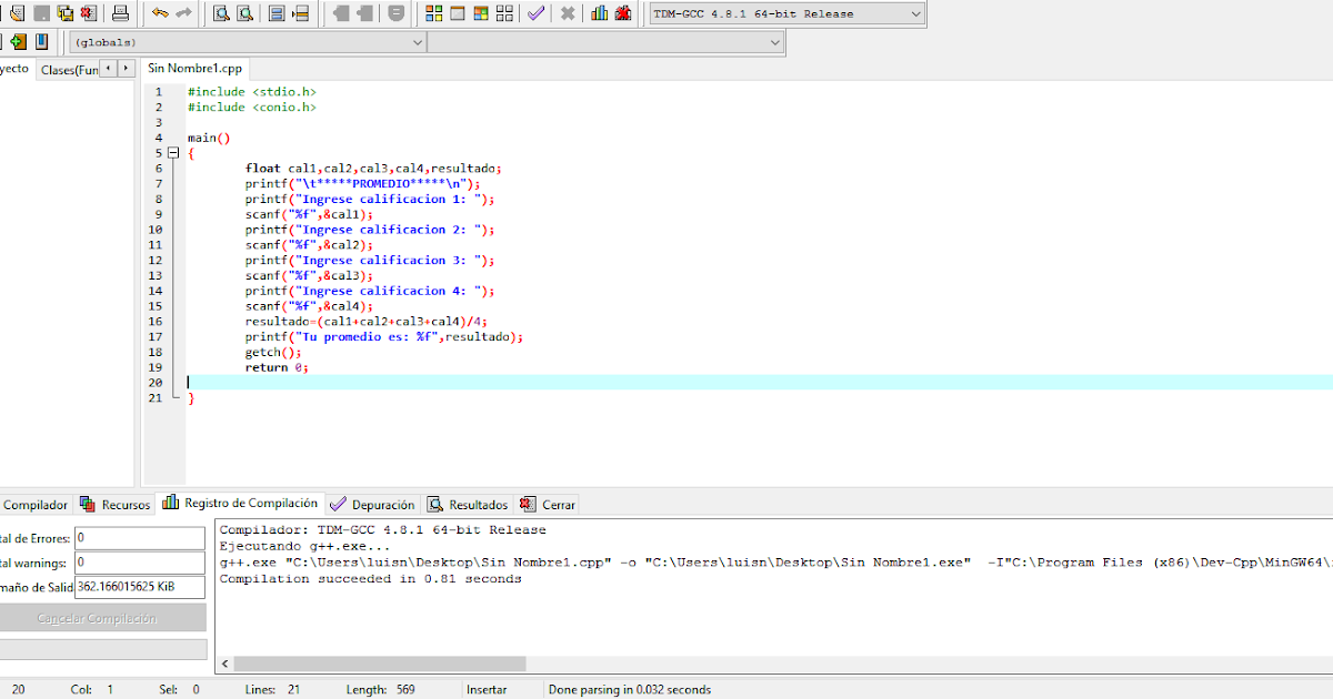 Programación, Videojuegos y Tecnología #LifeStyle: C++ (Lo Básico) PROMEDIO