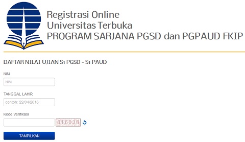 Tips Cara Cek dan Melihat Nilai UT di Website Universitas Terbuka www ...