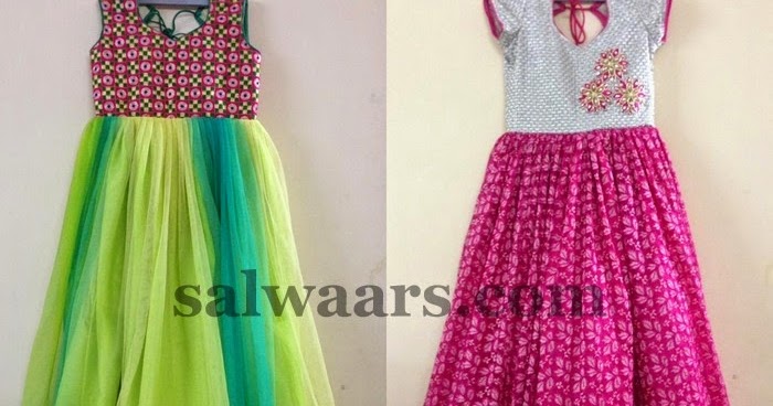 Simple Long Frocks - Indian Dresses
