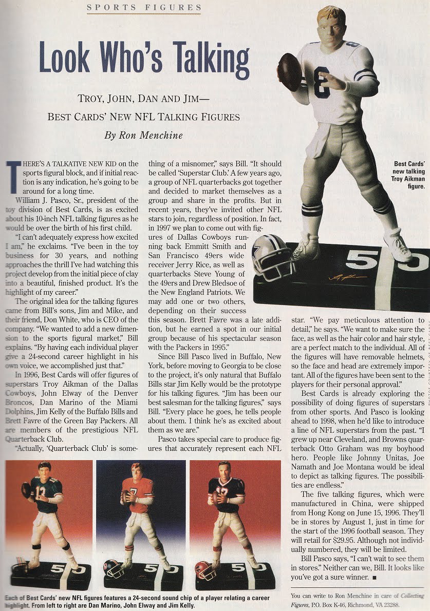 kennerstartinglineup: Collecting Figures Magazine Hartland Bobblehead etc.