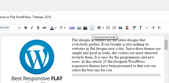 How to Add a Page Break/Jump Break in Blogger | ProBlogTricks