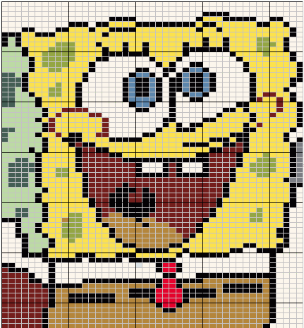 `: Spongebob Crochet Graph