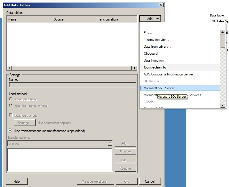 Personalized Data for In-DB Connectors