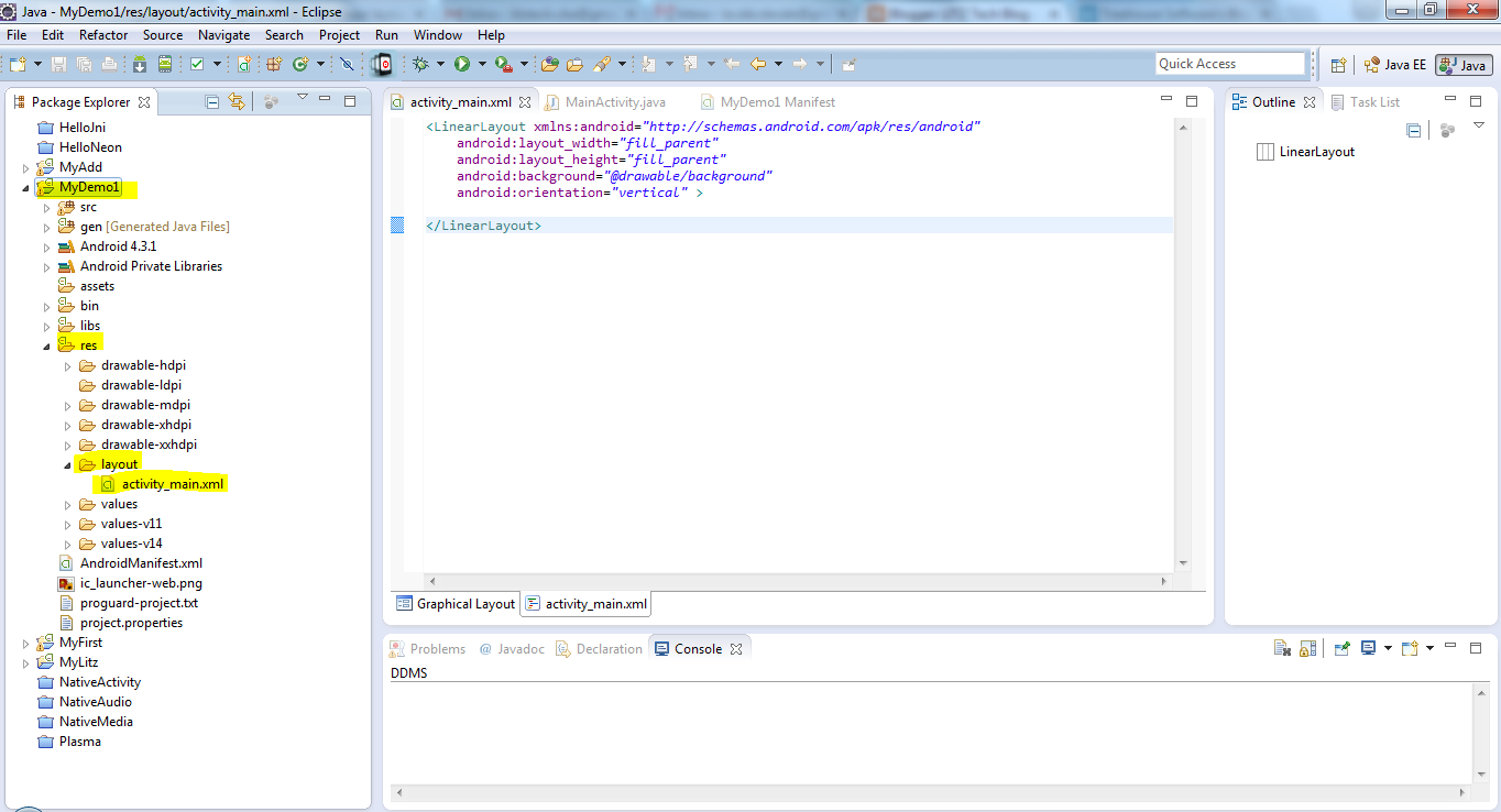 How to Set Android Layout Background Colour ~ LITZ Tech Blog