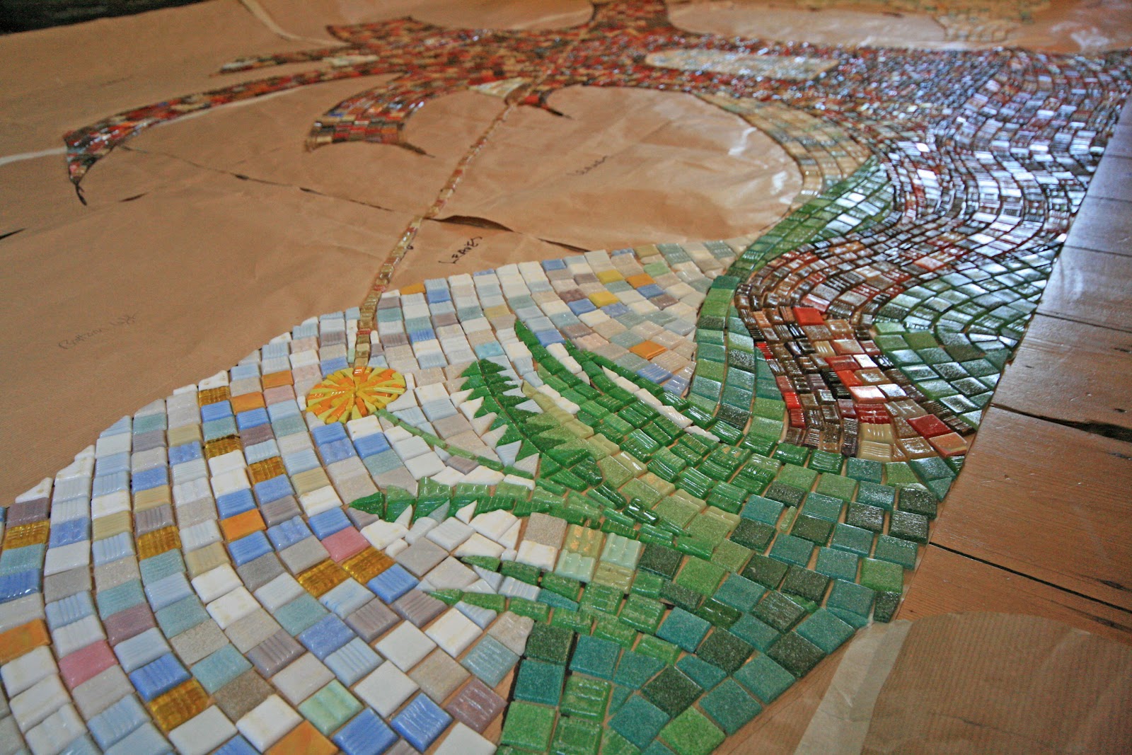 Gladstone Rd Infant School Celebratory Mosaic: The Great Oak Tree (of Life)