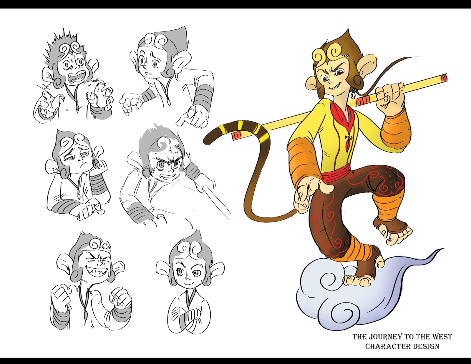 Story portfolio: Monkey King Storyboard