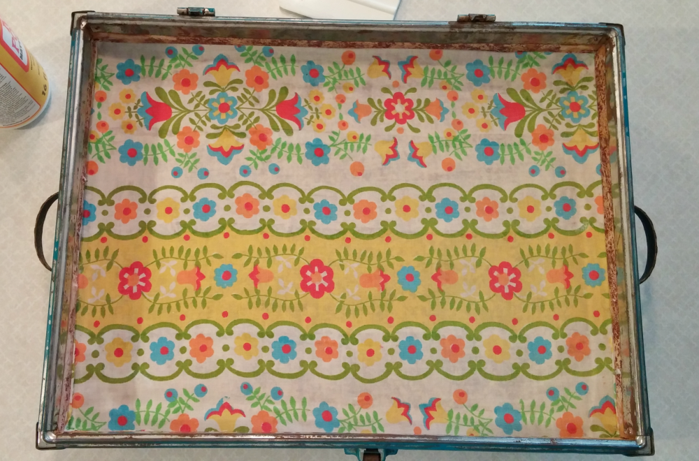 Upcycled Suitcase Tray - Little Vintage Cottage